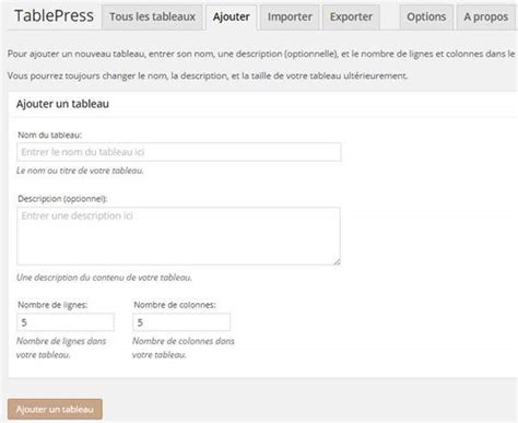 Comment Insérer Un Tableau Dans Vos Articles Wordpress