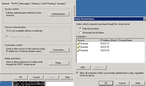 Solved Exchange Smtp Server Relay Experts Exchange