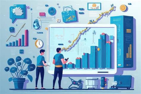 Chip Investing Platforms Visualization Generative Stock Illustrations 4 Chip Investing