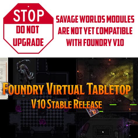 Please Wait To Upgrade To Foundry Vtt V10 Pinnacle Entertainment Group