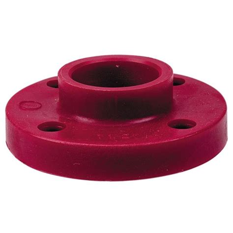 6551 H Socket Flange Kynar® Red Pvdf Schedule 80 One Piece Solid Design On Nibco