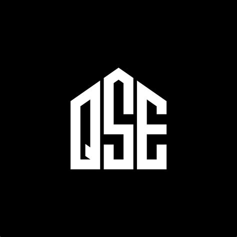 Qse Letter Logo Design On Black Background Qse Creative Initials