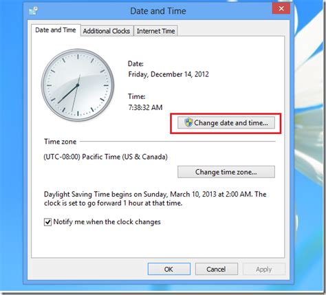 Manually Change The Date And Time In Windows 8 Liberian Geek