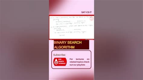 Binary Search Algorithm Searching Datastructureandalgorithm Computerengineering