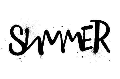 벡터 그림입니다 어반 스트리트 그라피티 스타일 흰색 배경에 여름의 슬로건 스플래시 효과 및 방울 계절의 개념 뜨거운 휴가 휴일 그래픽 티셔츠 스웨트셔츠 프린트 그래피티에