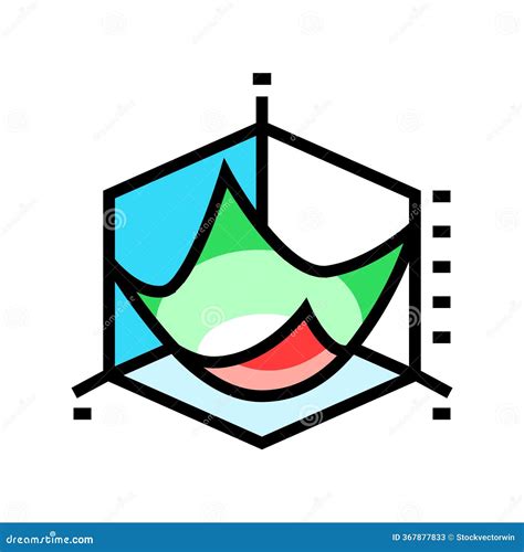Gradient Descent Icon Vector Illustration 359807270