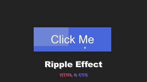 Волновой эффект для кнопки html and css ripple effect html and css step
