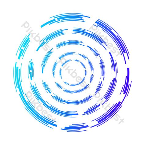 تكنولوجيا المستقبل خط دائري تصميم عنصر زخرفي أزرق صور Png Psd تحميل مجاني Pikbest