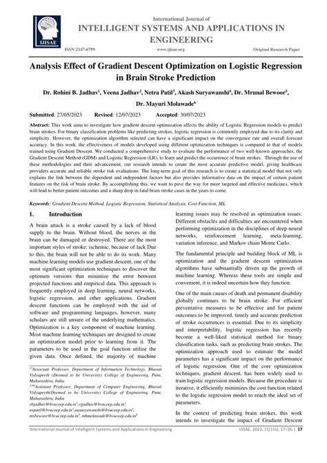 pdf international journal of intelligent systems and applications in engineering analysis