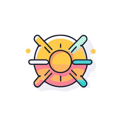 무지개 태양 태양 아이콘 디자인 벡터 흰색 바탕에 해가 뜨는 것을 묘사한 직계 아이콘 플랫 아이콘 및 드리블에 의한 벡터 일러스트 비핸스 Hd Png 일러스트 및