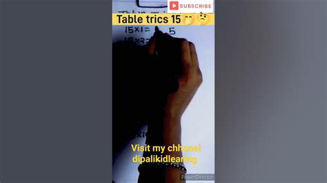 Table Tricks Of 15 Table Of 15mathsscam Tricks Trickshots Tricshots Table Ytshorts 🤭🤔🤔