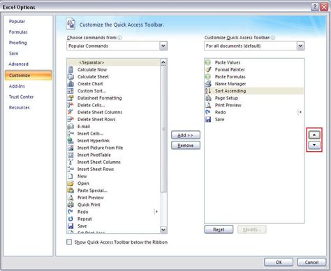 Setup The Excel Quick Access Toolbar Qat Excel Campus