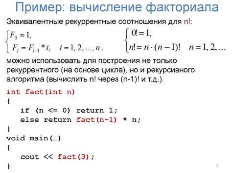 Основы программирования Рекурсивные алгоритмы презентация онлайн