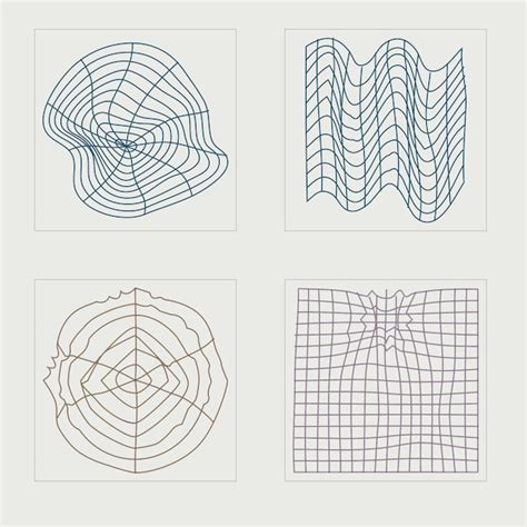 Premium Vector Retro Futuristic Elements For Design Big Collection Of Abstract Graphic