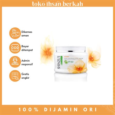 Jual Shinzui Hana Skin Lightening Body Scrub 200g Shopee Indonesia