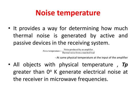 PPT System Noise Temperature And G T Ratio PowerPoint Presentation Free Download ID
