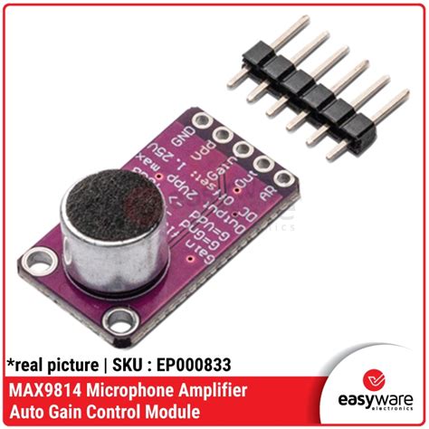 Max9814 High Performance Microphone Agc Amplifier Module Shopee Philippines