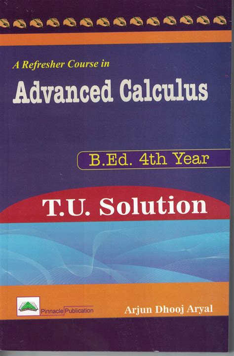 Books And Crafts Books Education Advance Calculus Tu Solution Question Answer Exam