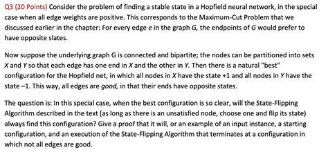 Solved Q3 20 Points Consider The Problem Of Finding A