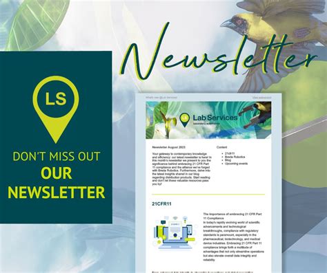 Lab Services On Linkedin Labservices Newsletter Labautomation Subscribenow
