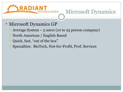 Microsoft Dynamics Ppt