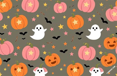20 Halloween Wallpapers For Desktop And Laptop Cheerful Ghost And Vibrant Pumpkins Halloween