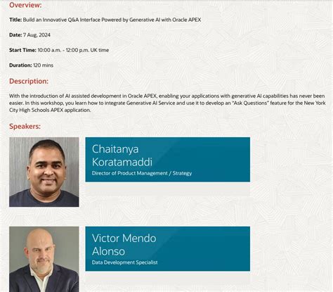 Victor Mendo On Linkedin Oracle Lowcode Orclapex Ai Genai