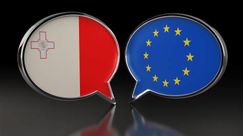 연설 거품과 몰타와 유럽 연합 플래그입니다 3 차원 일러스트 레이 션 0명에 대한 스톡 사진 및 기타 이미지 0명 3차원 형태 Eurozone Istock