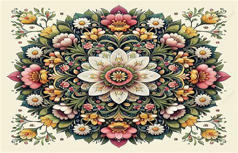 아름다운 3d 봄 꽃으로 구성된 만다라 디자인 꽃들 만다라 만다라 디자인 배경 일러스트 및 사진 무료 다운로드 Pngtree