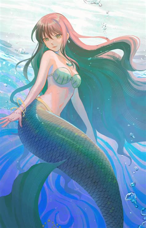 Rule 34 Female Green Eyes Green Tail Mermaid Mermaid Girl Mermaid Melody Pichi Pichi Pitch
