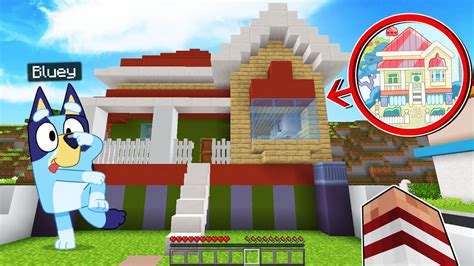 la casa de bluey aparece en minecraft youtube