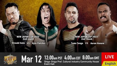 Njpw New Japan Cup 2023 Night 6 Results Night 7 Card Tpww