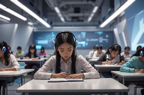 Premium Ai Image The Future Of Homework Virtual Assignments In