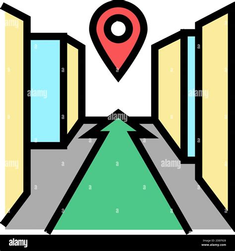 3d Navigation System Color Icon Vector Illustration Stock Vector Image And Art Alamy