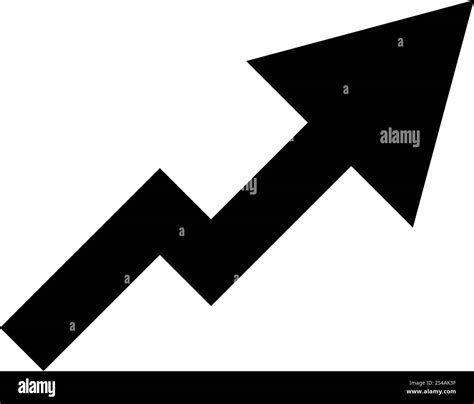Chart Of Growth With Arrow Up Icon Stock Vector Image And Art Alamy