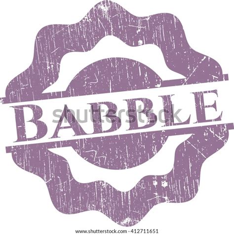 Babble Rubber Seal Texture Stock Vector Royalty Free 412711651 Shutterstock