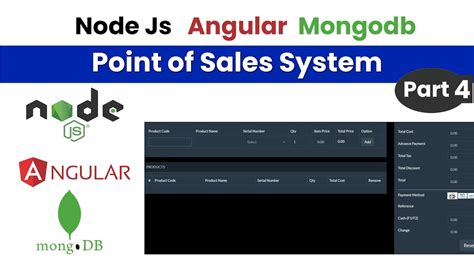 Building A Point Of Sales System With Nodejs Angular And Mongodb Part 4 Youtube