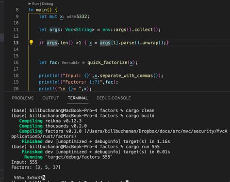Integer Factorization Using Rust