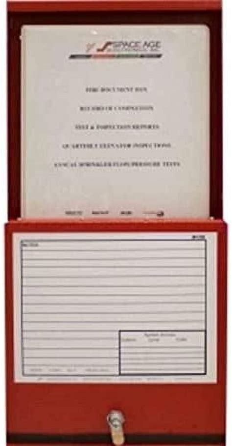 Electronics FDB Fire Alarm Documents Box Walmart Com
