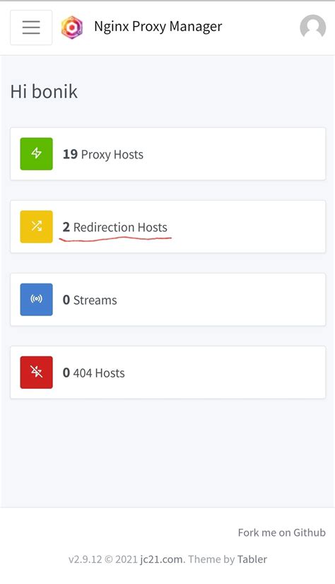 npm nginx proxy manager 에서 리다이렉트 하기