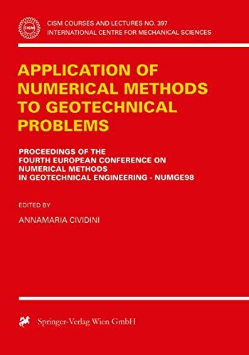Application Numerical Methods Geotechnical Iberlibro