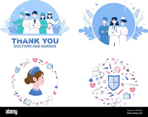 Thank You Doctor And Nurse Illustration Pack Of Thanksgiving To All