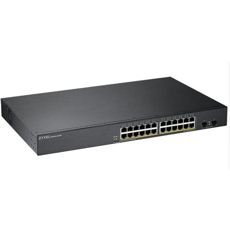 Gigabit Switching Hub 24 Port Zyxel Gs1900 24hpv2 17 24 Poe 2 Sfp