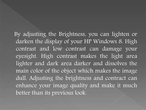 PPT How To Adjust Brightness In HP Windows 8 PowerPoint Presentation ID 8108706