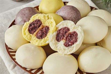 🟤 속이 꽈악~찬 팥앙금 삼색찐빵 30개 🟤 20년동안 수제방식으로 연구한 안흥찐빵 아무 팥이 아니죠~ 직접 재배한 팥 사용한 맛 돌쇠네농산물 산지직송 농수산물