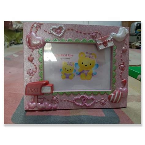 Jual Frame Foto Bingkai Plastik Kaca Pink Standing Minimalis Frame Jakarta Barat Choco
