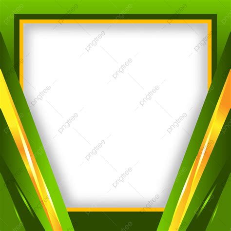 Twibbon Design Vector Png Images Green Twibbon Frame Design Twibbon Green Design Png Image