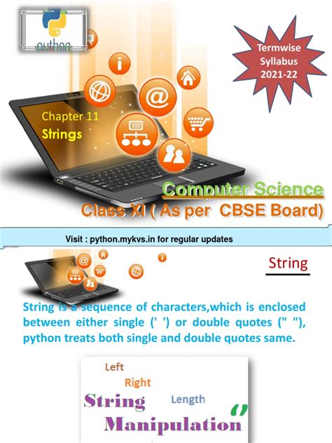 Class Xi As Per Cbse Board Computer Science Pdf String Computer Science Letter Case
