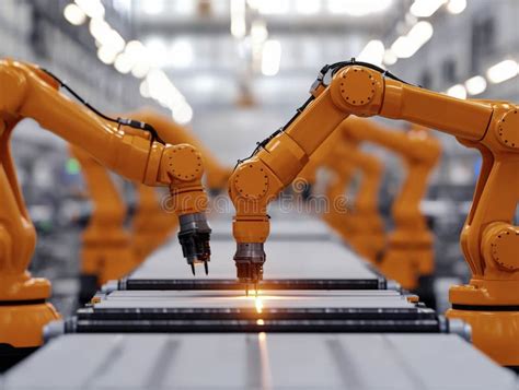 Autonomous Robot Arms Work Together With Precision On Assembly Line
