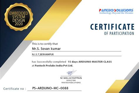 S Sovan Kumar On Linkedin Successfully Completed The Arduino Masterclass 🤩🤩